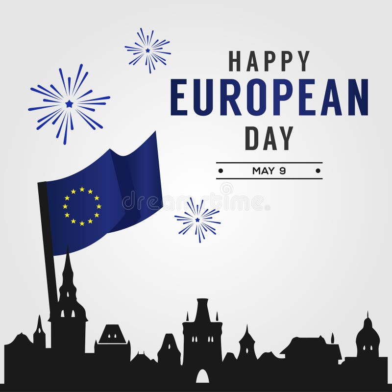 Europe Day Vector Design Illustration for Celebrate Moment Stock Vector ...