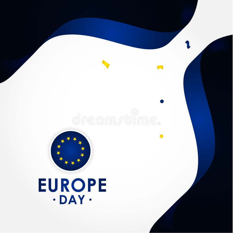 Europe Day Vector Design Illustration for Celebrate Moment Stock Vector ...