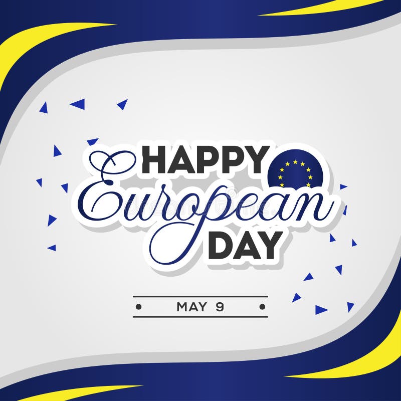 Europe Day Vector Design Illustration for Celebrate Moment Stock Vector ...