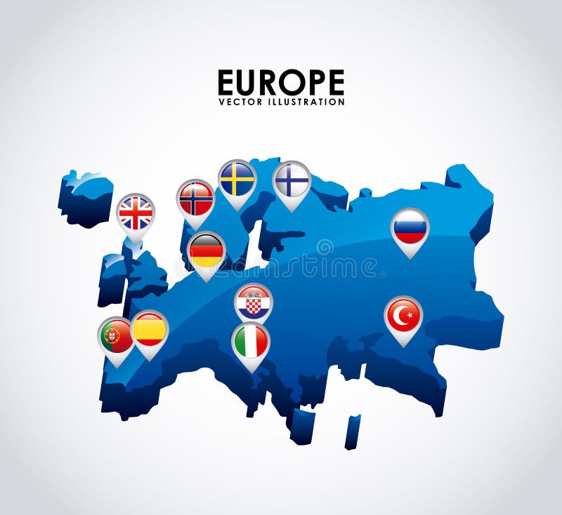 Europe design stock illustration. Illustration of geography - 48013785