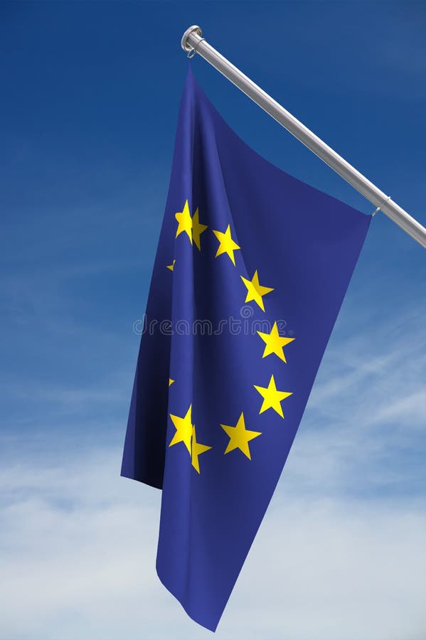 Europe Flag with Clipping Path Stock Photo - Image of colour, flag: 2259806