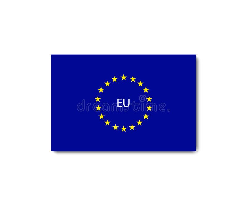 Europe Flag. Europe Union Sign. EU Flag Stock Vector - Illustration of ...