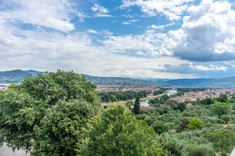 Italy,Florence, a Group of Bushes and Trees Stock Image - Image of ...