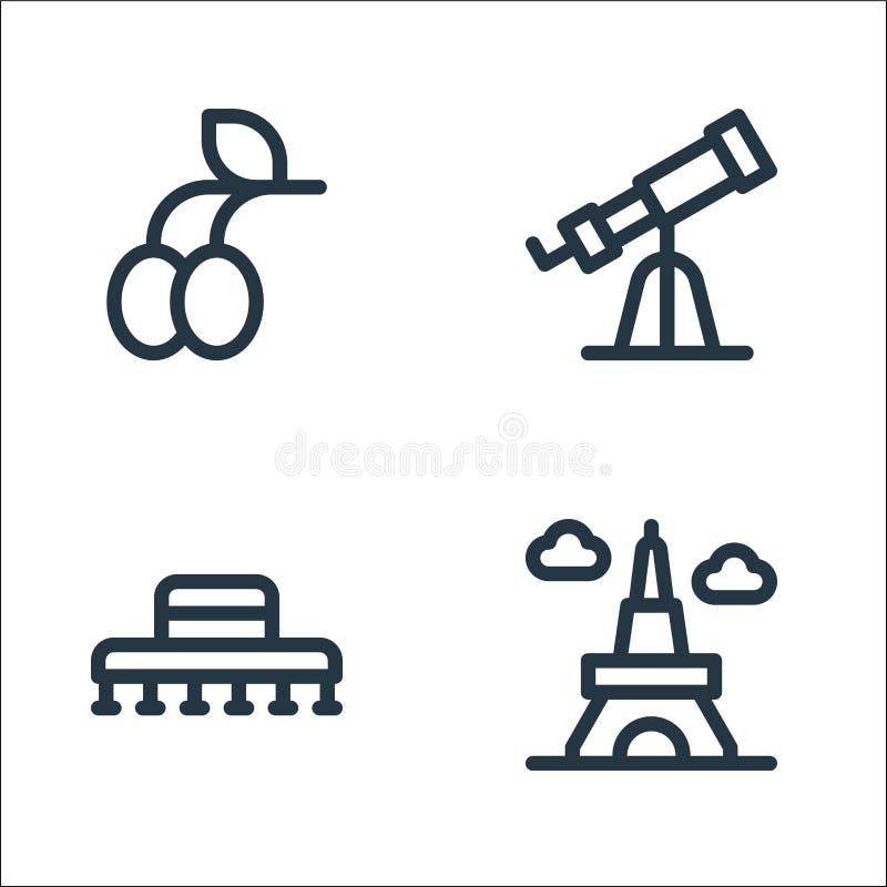 Europe line continent stock illustration. Illustration of icon - 257296639