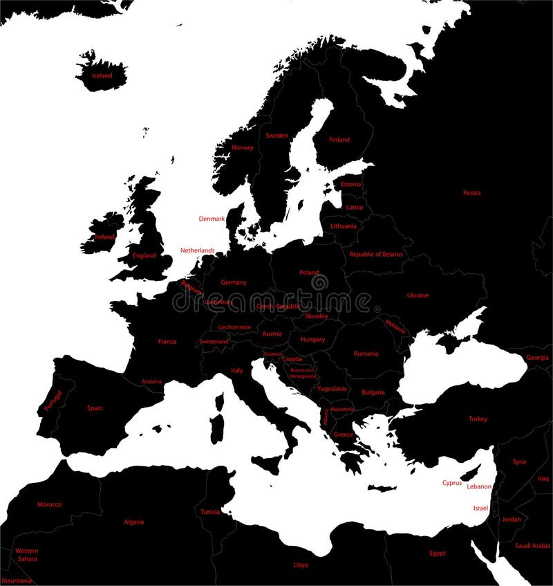 Europe map stock vector. Illustration of european, illustrator - 5715144