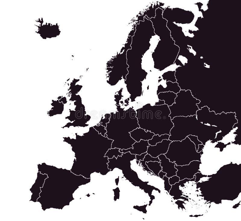 Europe blind stock illustration. Illustration of education - 44132