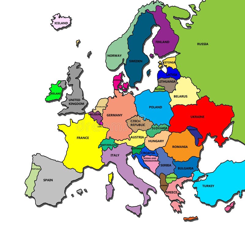 Europe Map Countries Only