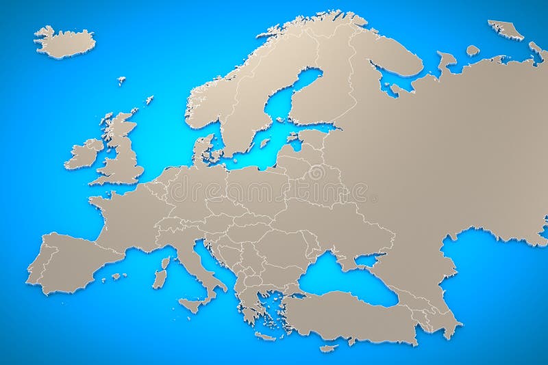 Europe Map Background stock illustration. Illustration of european ...