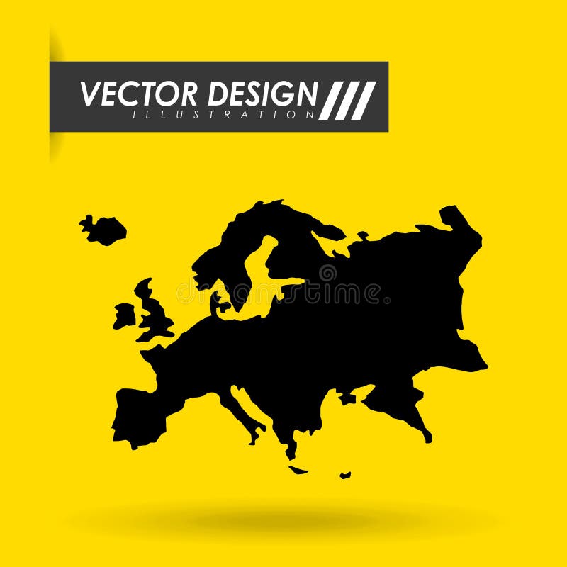 Europe map design stock illustration. Illustration of european - 67300962