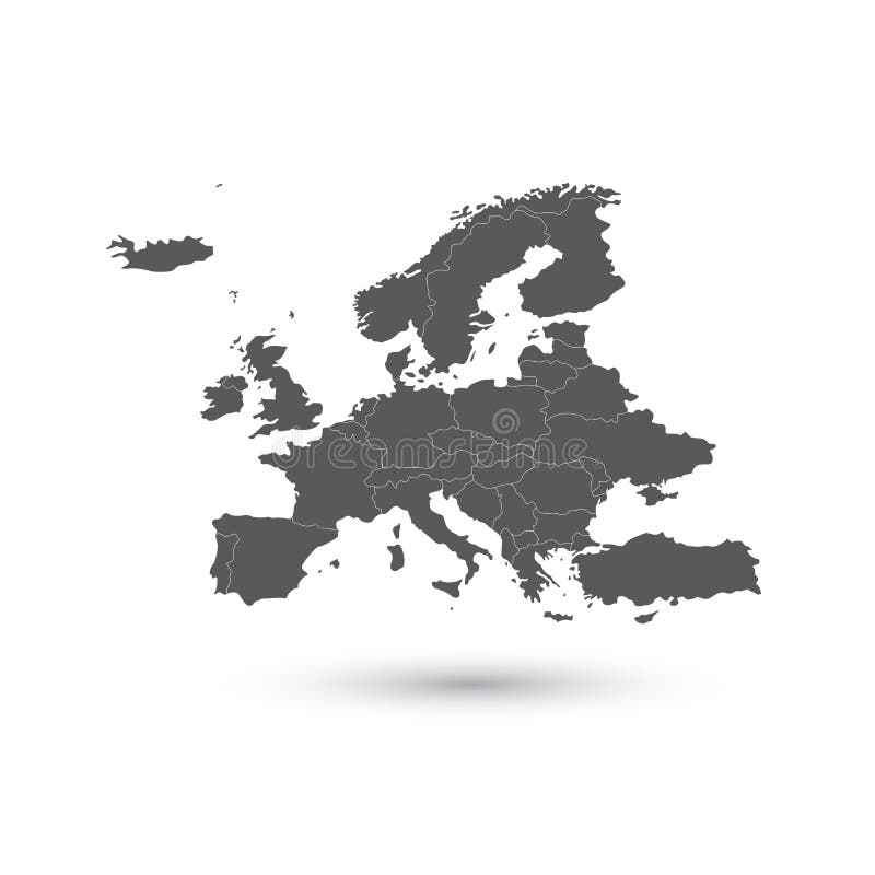 Europe map illustration stock illustration. Illustration of europe ...