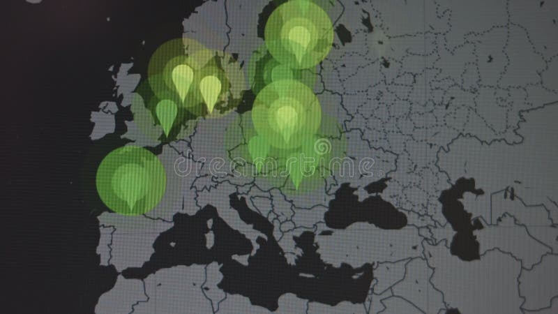Europe Map of Number of Gadgets and Computers Infected with Virus ...