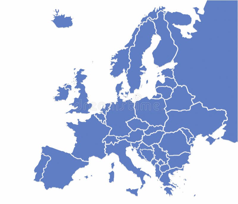 Gray Europe Map Countries Stock Illustrations – 2,472 Gray Europe Map ...