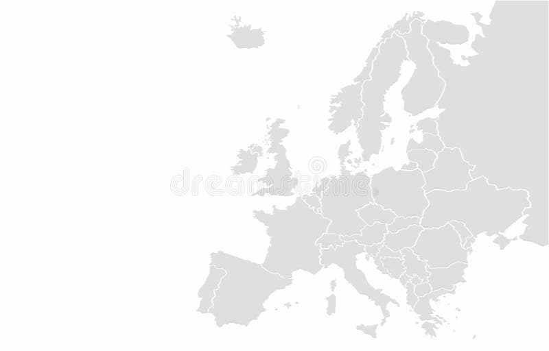 Europe map stock illustration. Illustration of europe - 87426830