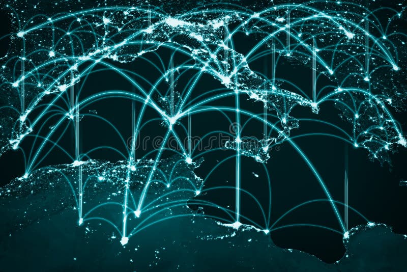 Europe Network stock illustration. Illustration of teamwork - 13062626