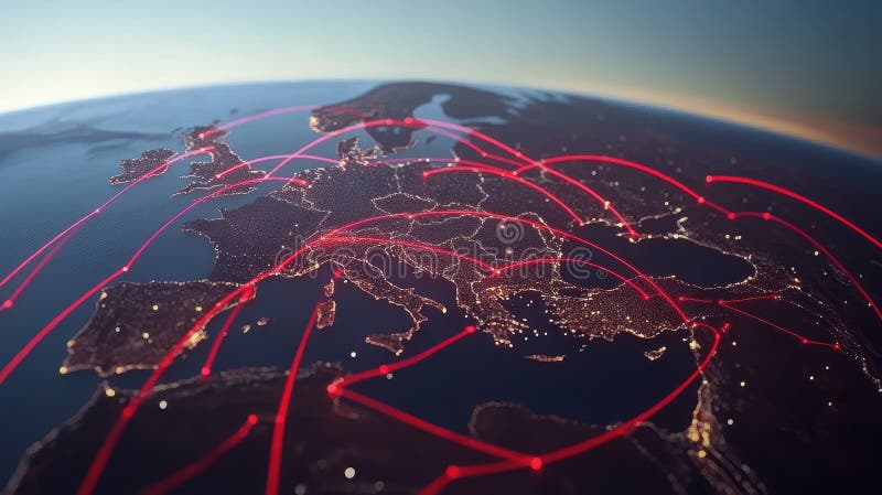 Europe Network Connectivity a Visual Representation of Flows and ...