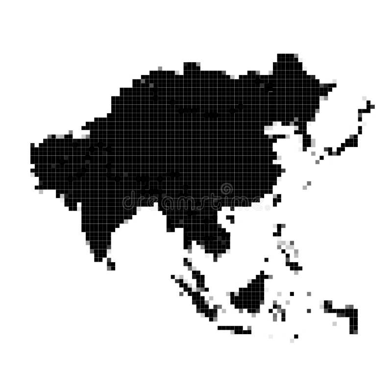 Europe Pixel Vector Map. Square Dot Pixel Europe Map Background Stock ...