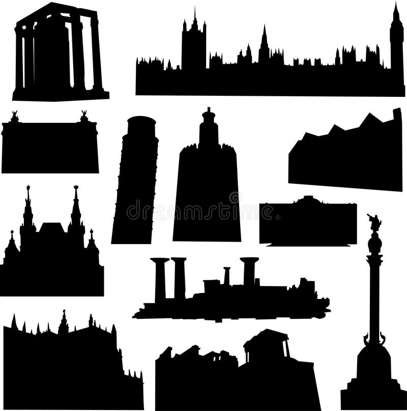 Europe s building stock vector. Illustration of moscow - 12469934