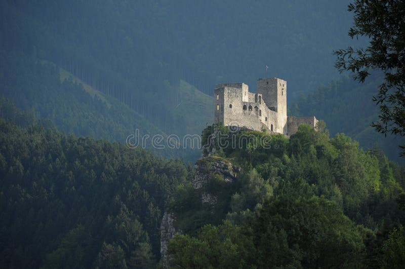 Europe, Slovakia, Castle Strecno Stock Image - Image of czechoslovakia ...