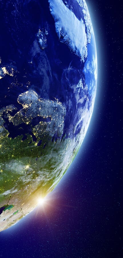 Europe from space stock illustration. Illustration of ecology - 8149059