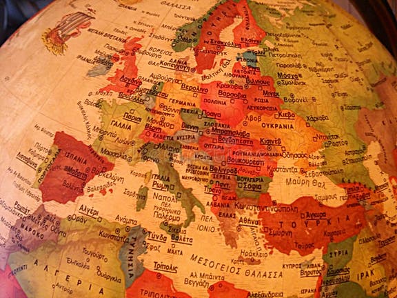 Europe stock image. Image of showing, europe, globe, sphere - 72157671