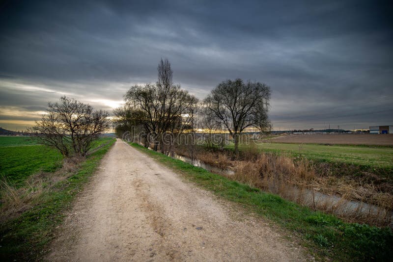 Europe spring landscape stock image. Image of night - 212015515