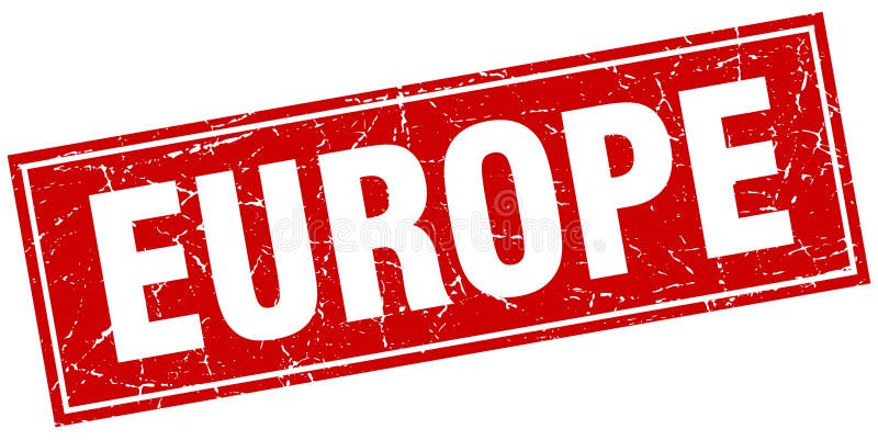 Europe stamp stock vector. Illustration of grungy, white - 125214408