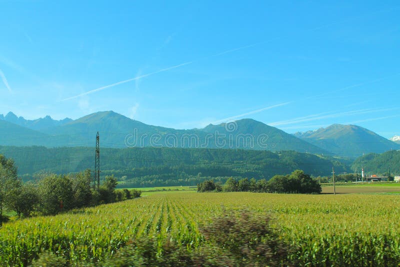 Europe stock image. Image of prairie, plantation, hill - 51594167