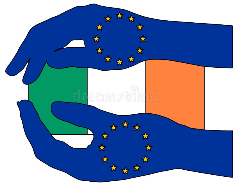 European aid for Ireland stock vector. Illustration of green - 18368598