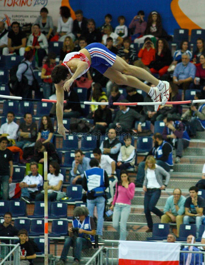 Men s High Jump Action editorial stock image. Image of championships ...