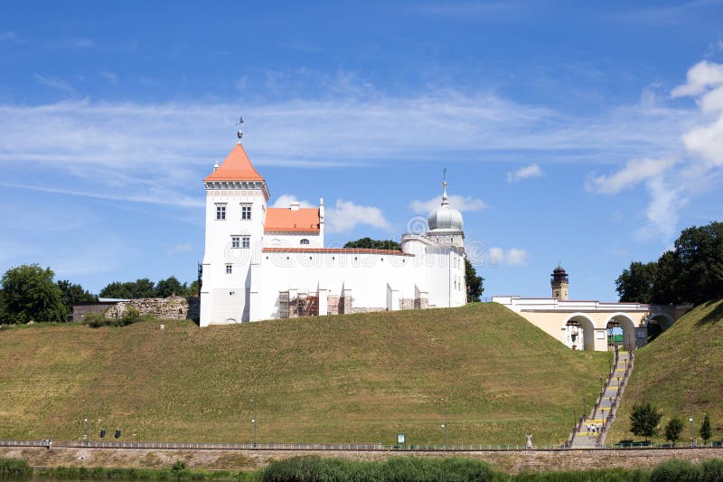 European Castle on the Neman River, Old Building Stock Photo - Image of ...