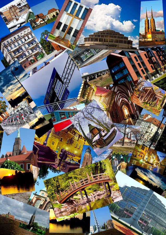 European city collage stock photo. Image of life, house - 36062922