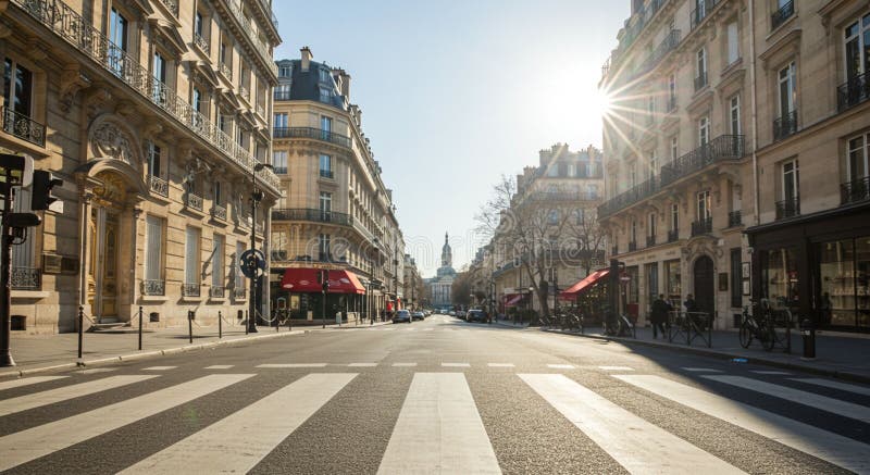 European City Street stock illustration. Illustration of classic ...