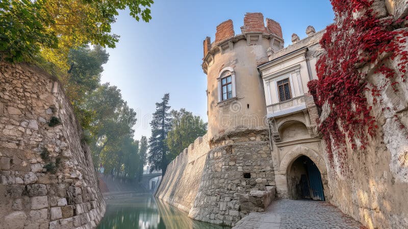 European classic castle. stock image. Image of famous - 375926029