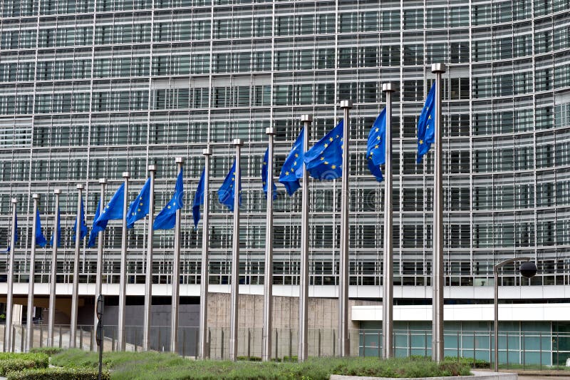 European Commission Berlin editorial photo. Image of flag - 16677376