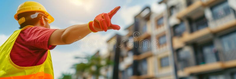 European Construction Engineer in Hardhat Overseeing Development ...