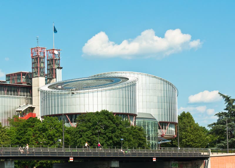 European Court of Human Rights Stock Photo - Image of glass, building ...