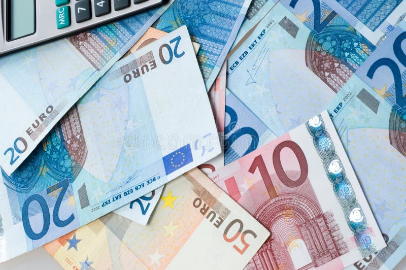 European Currency Banknotes Stock Image - Image of closeup, commerce ...