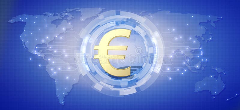 European Currency Euro As a Global Currency Stock Illustration ...