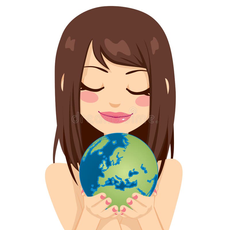 European Earth Woman stock vector. Illustration of female - 38165962