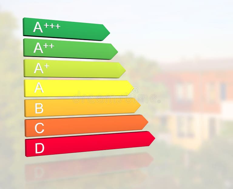 European Energy Efficiency Classification Stock Illustration ...