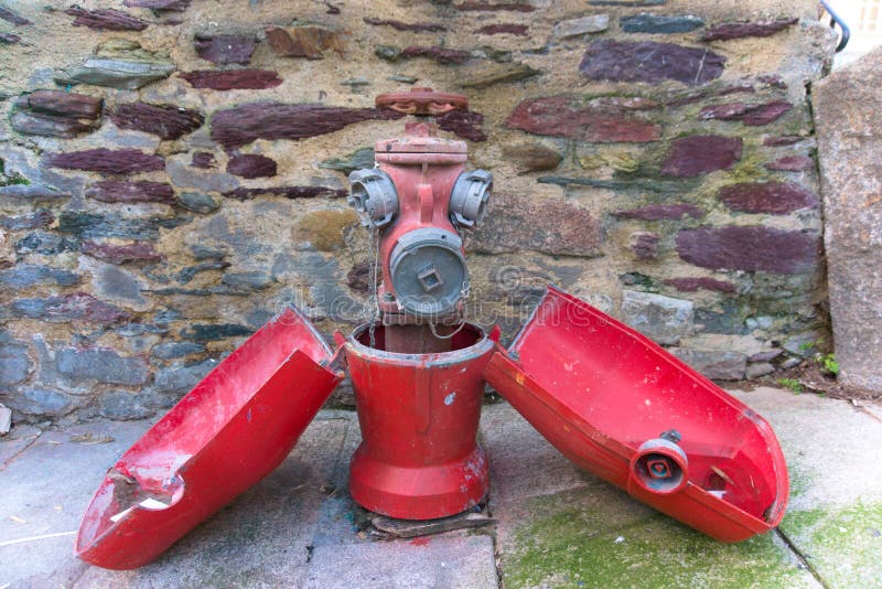 European Fire Hydrant France Opened Case Stock Image - Image of ...