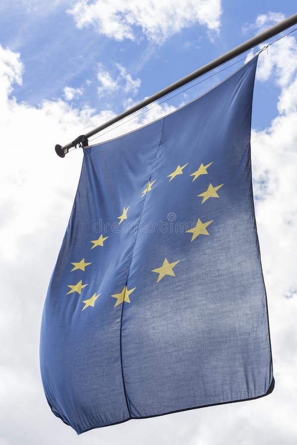 European flag stock image. Image of union, cloudscape - 95410187