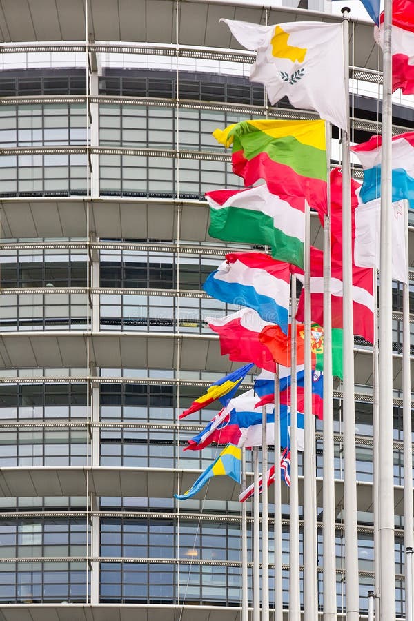 EU Flags in Front of Parliament Brexit Useful Photo Stock Image - Image ...