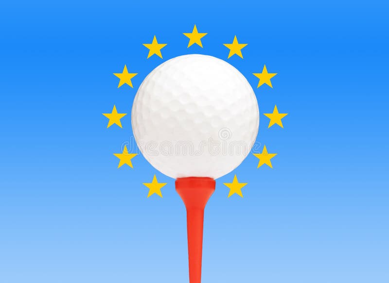 European golf stock illustration. Illustration of blue - 10681531