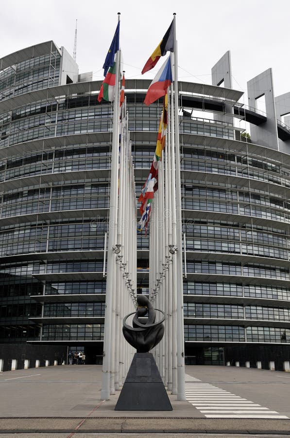 European Government Strasbourg Stock Photo - Image of architecture ...