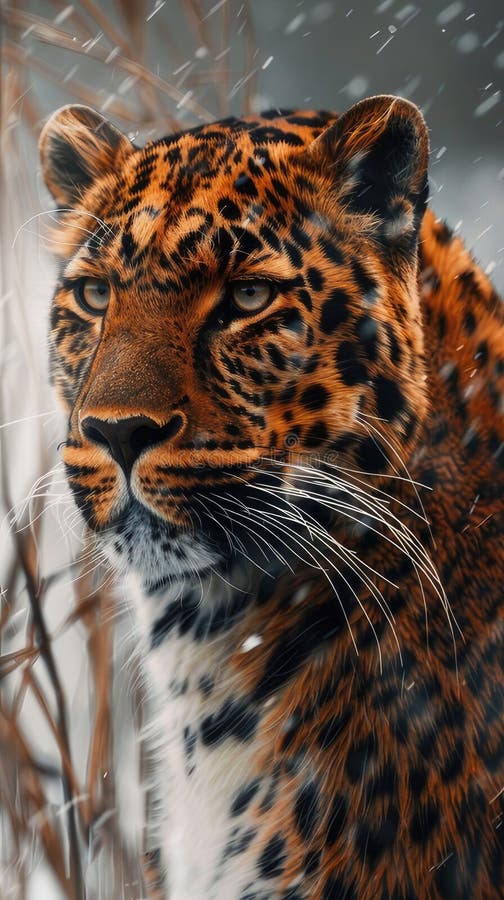 A European Ice Age Leopard in a Cinematic Setting. Stock Photo - Image ...