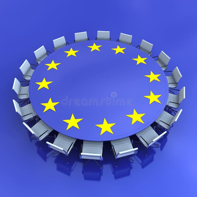 European meeting stock illustration. Illustration of conference - 145754608