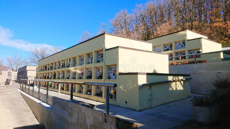 European Modern Cemetery editorial stock image. Image of european ...