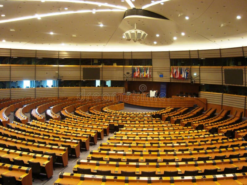 European Parliament Brussels Editorial Photo - Image of entrance ...