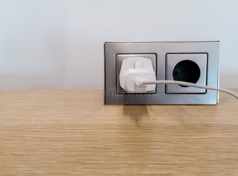 European Plug Power Source stock image. Image of cost - 164803265